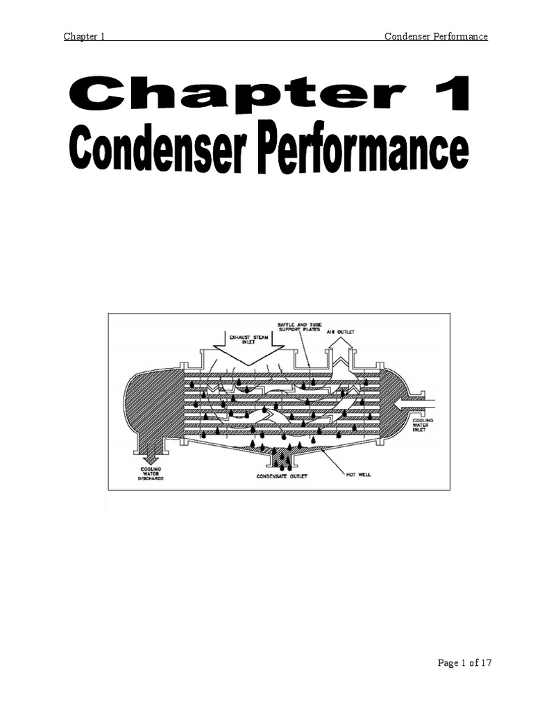 Chapter - 1 Condenser Performance | PDF | Air Conditioning | Steam