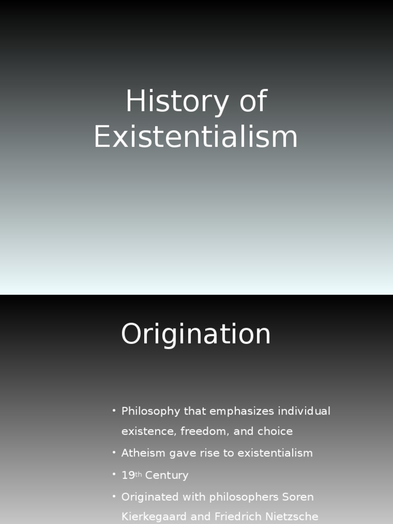 Overview of Existentialism Philosophy | PDF