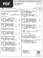 Official Transcript | PDF | Grading (Education) | Michigan State University
