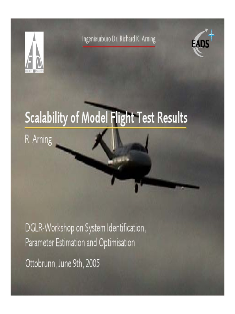 Assessing the Applicability and Accuracy of Scaled Model Flight Testing ...