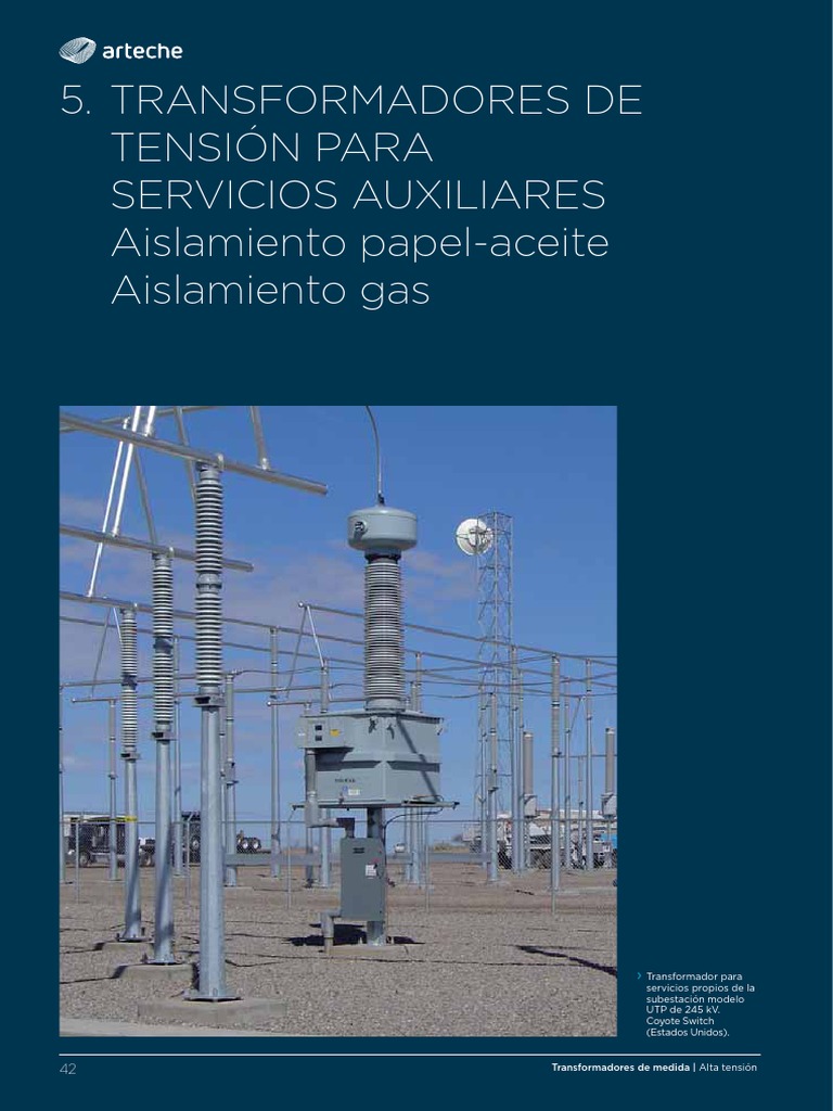 Arteche CT Trafpvtat Es | PDF | Transformador | Cantidades fisicas