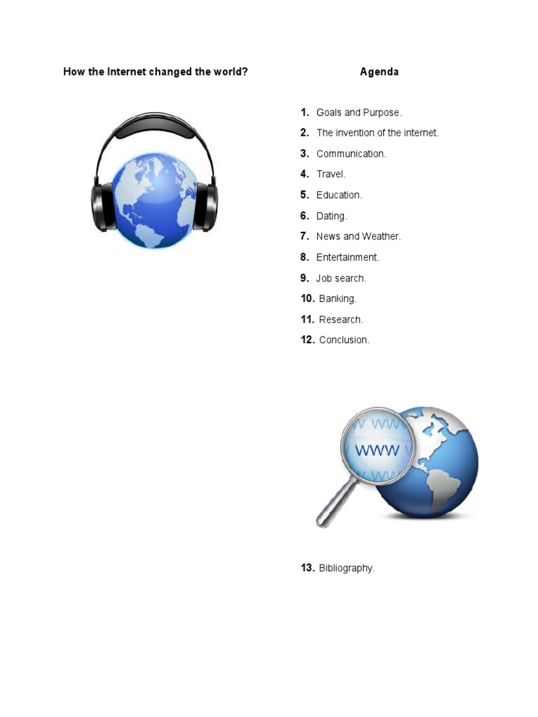 How The Internet Changed The World Agenda | PDF