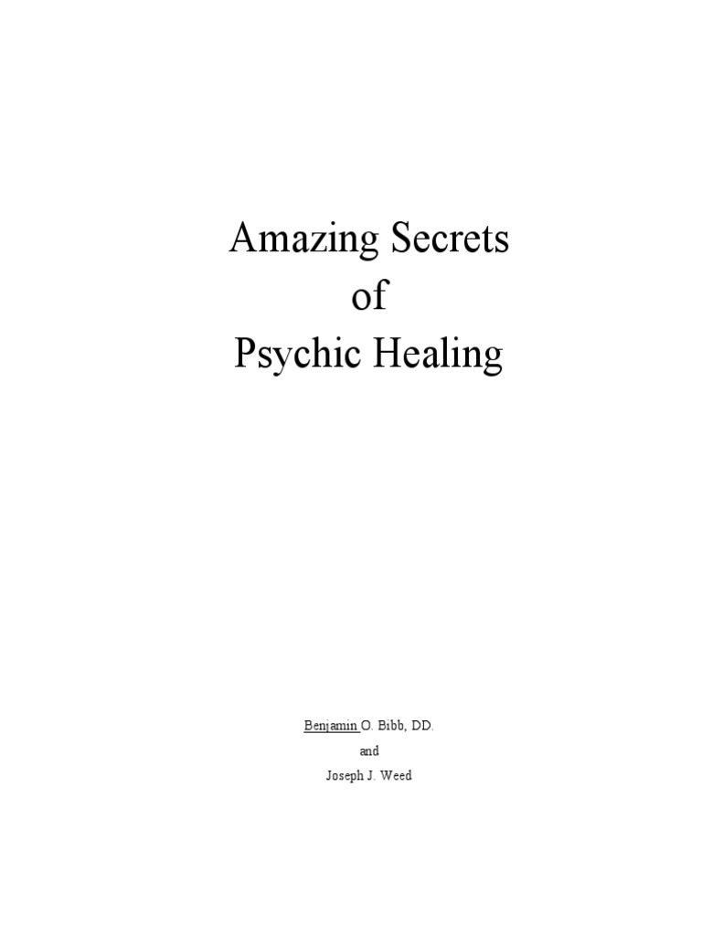 Psychic Healing | PDF | Faith Healing | Mind