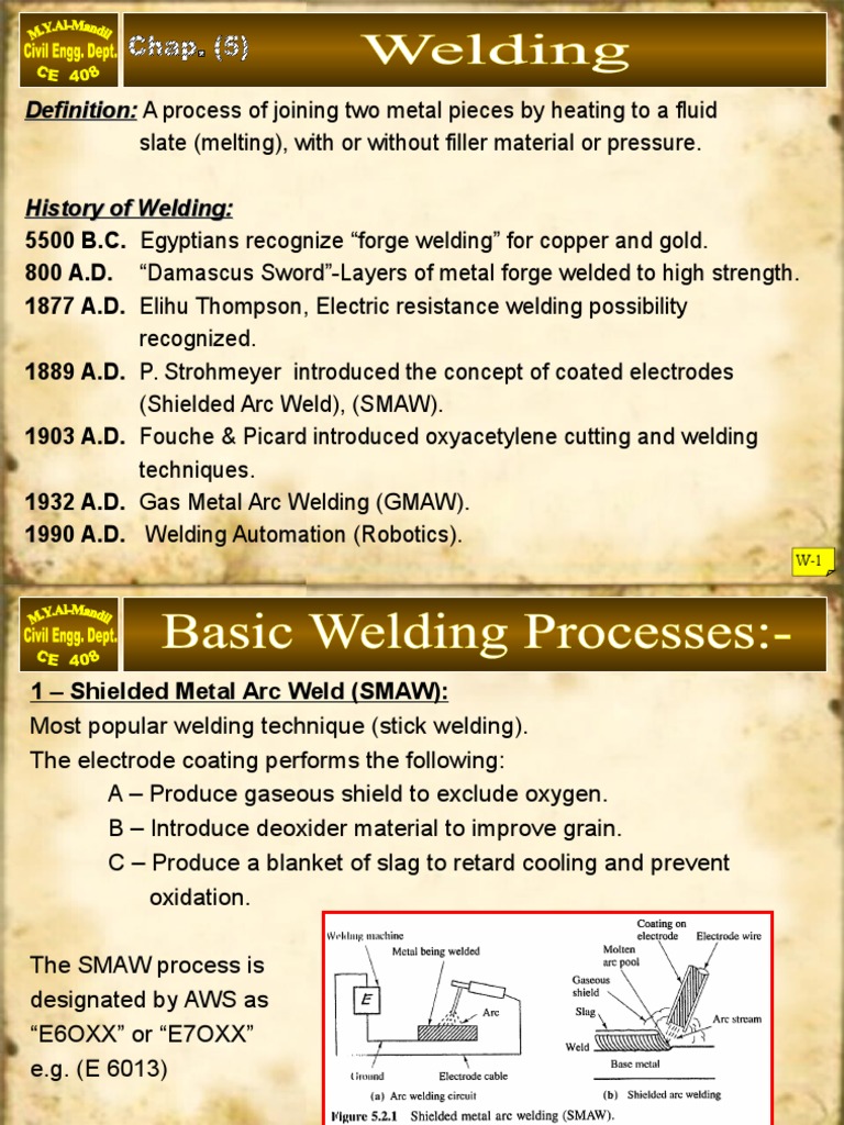 Chapter 5 (Welding) | PDF | Welding | Construction