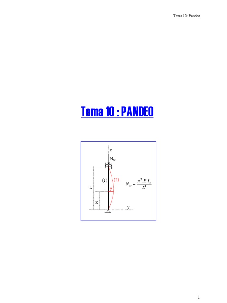 Tema10 Pandeo | PDF | Pandeo | Elasticidad (Física)
