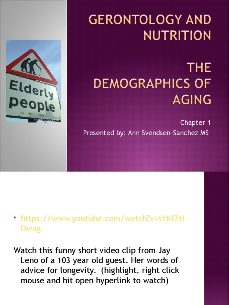 Gerontology Chapter 1 Intro | PDF | Ageing | Gerontology