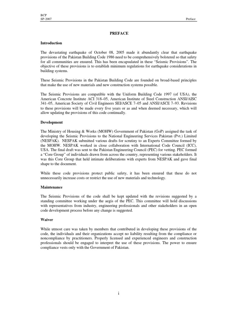 Building Code of Pakistan | PDF | Beam (Structure) | Deep Foundation