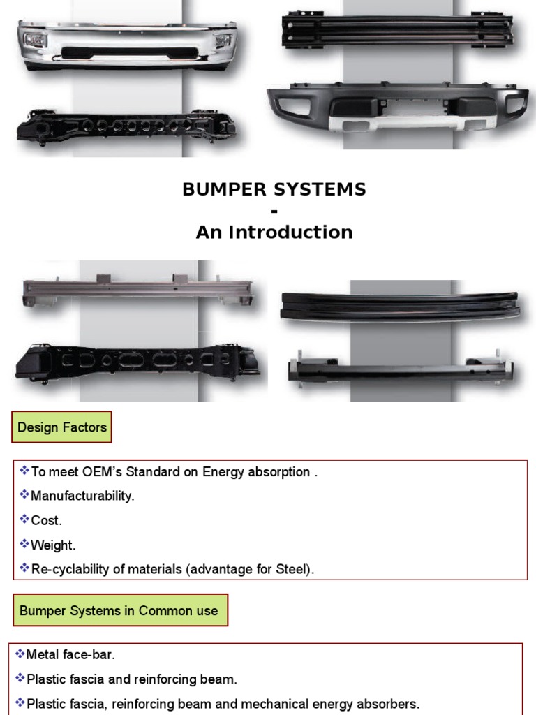 Bumper Systems - An Introduction | PDF | Beam (Structure) | Plastic