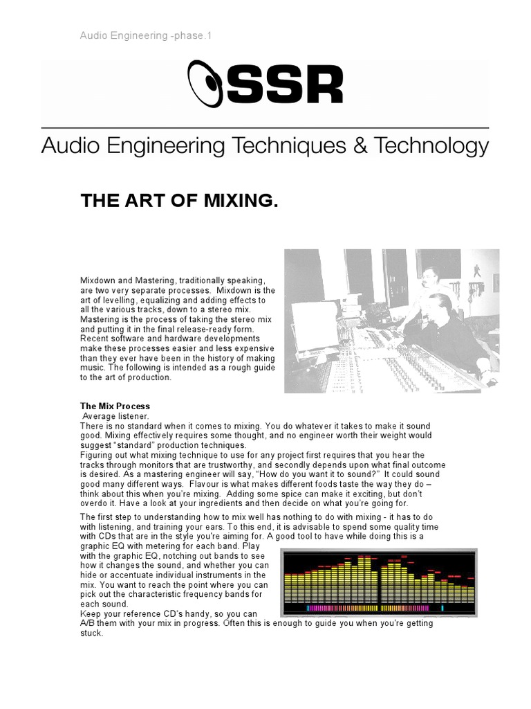 The Art of Mixing | PDF | Equalization (Audio) | Drum Kit