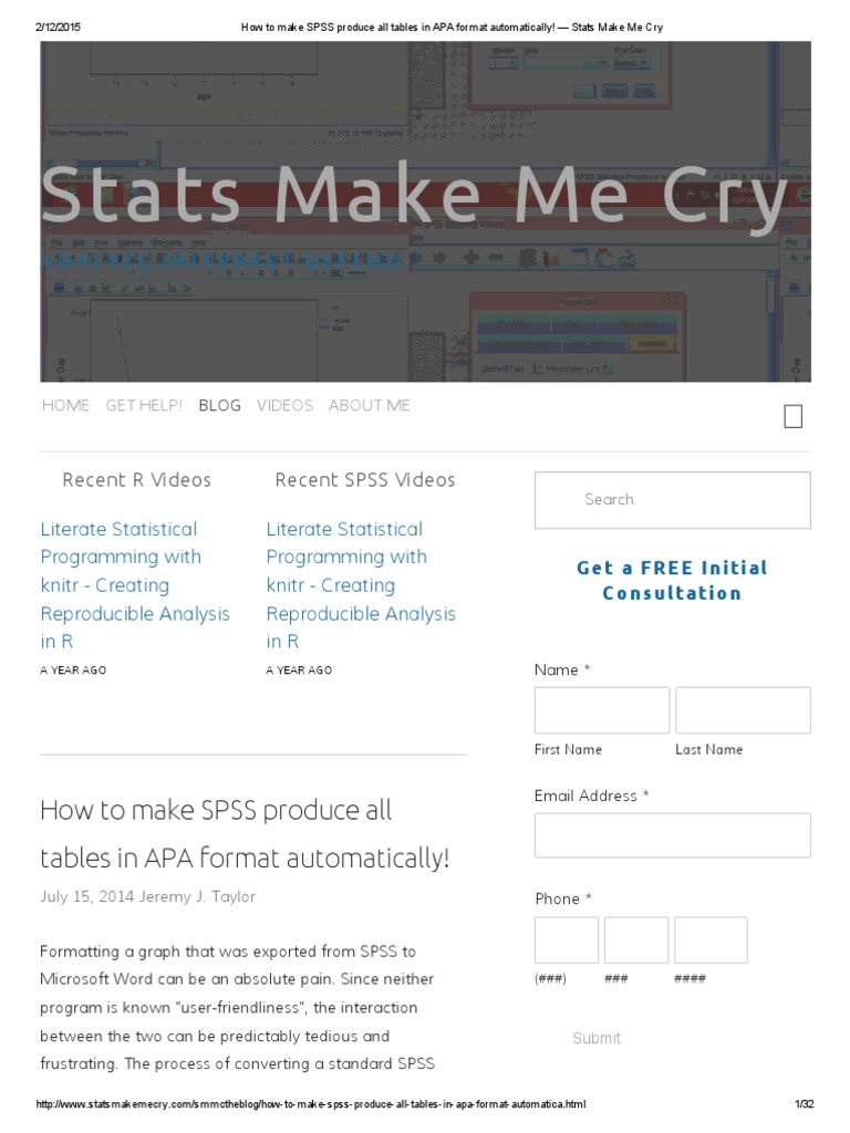 Automate SPSS Tables in APA Format | PDF | Spss | Computer File