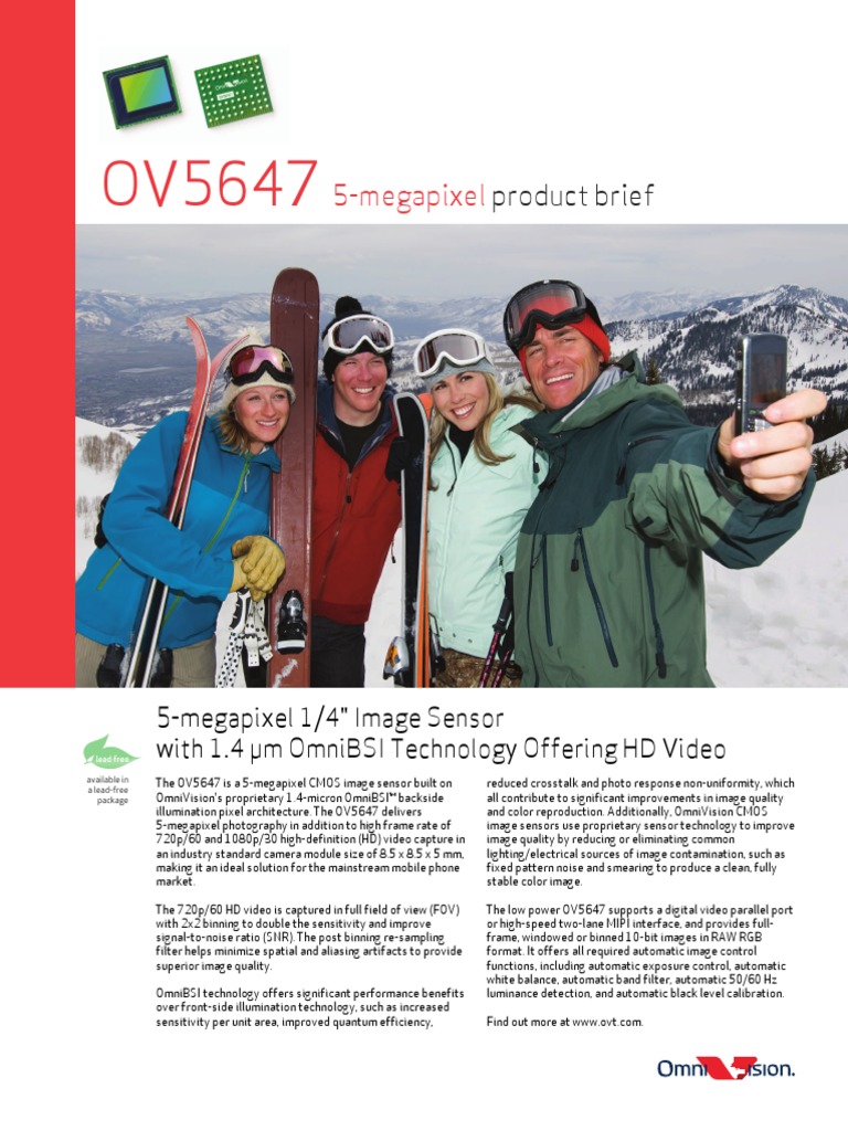 OmniVision OV5647 | PDF | Video | Imaging