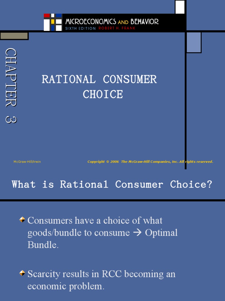 Rational Consumer Choice: Mcgraw-Hill/Irwin | PDF | Utility | Economic ...