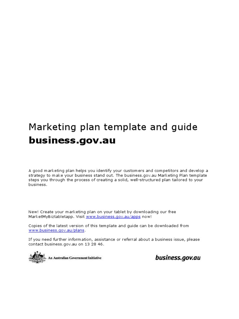 Marketing Plan Template and Guide | PDF | Sales | Advertising