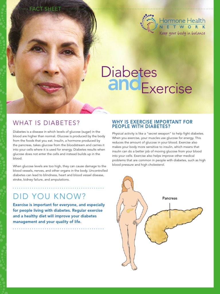 FS DIA Diabetes Exercise ENweb | PDF | Diabetes Mellitus | Physical ...