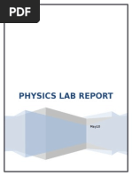 Compound Pendulum Lab Report | PDF | Pendulum | Physics
