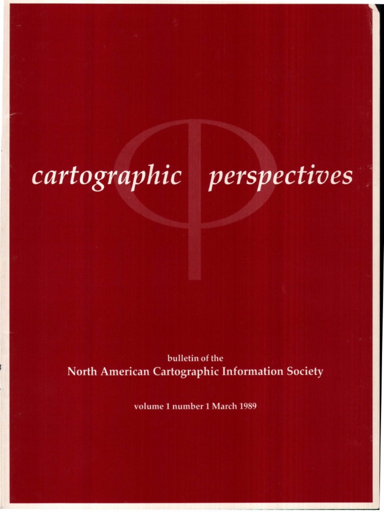 Cartographic Perspectives | PDF | Cartography | Databases