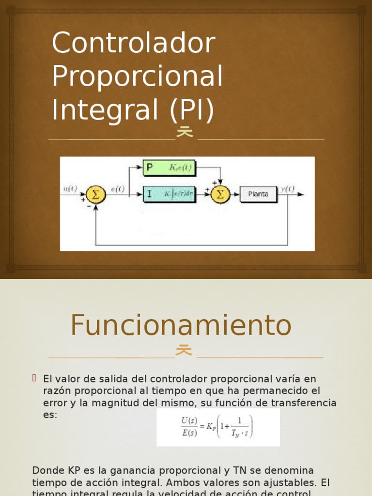 Controlador Proporcional Integral (PI)
