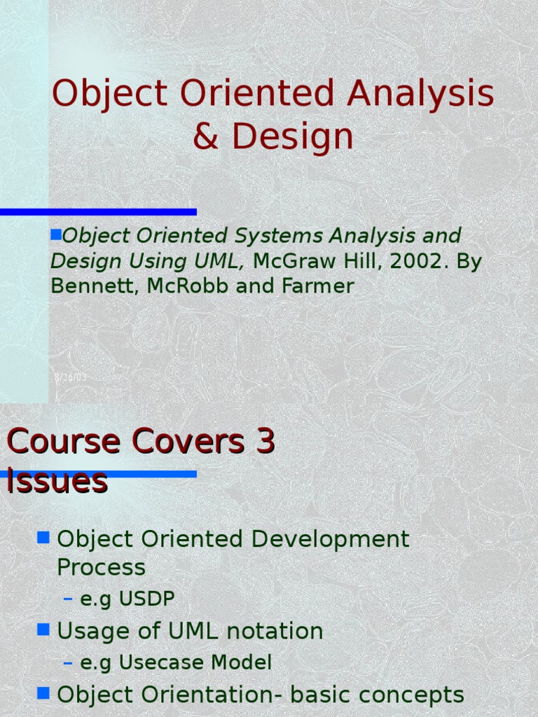 Oosad Uml Lec02 1 Pdf Class Computer Programming Inheritance Object Oriented Programming 