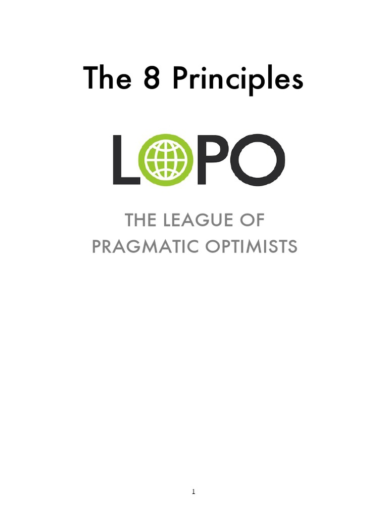 The 8 Principles | PDF | Pragmatism | Optimism