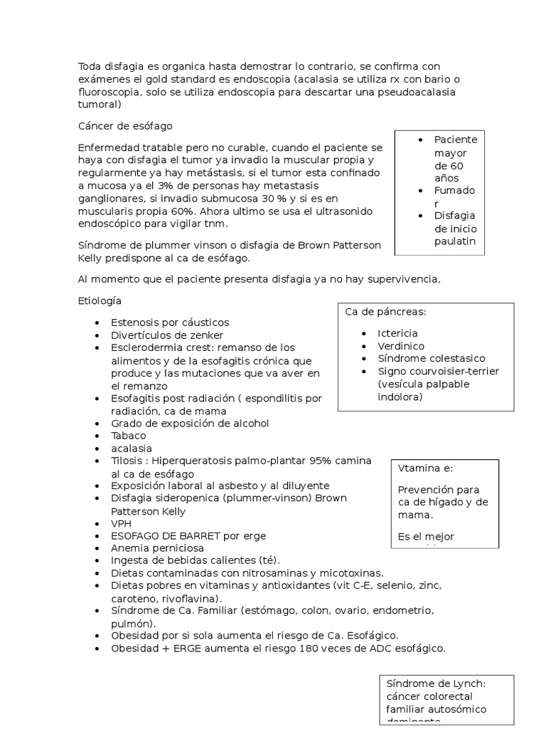 Cancer de Esofago | PDF | Cáncer de esófago | Metástasis