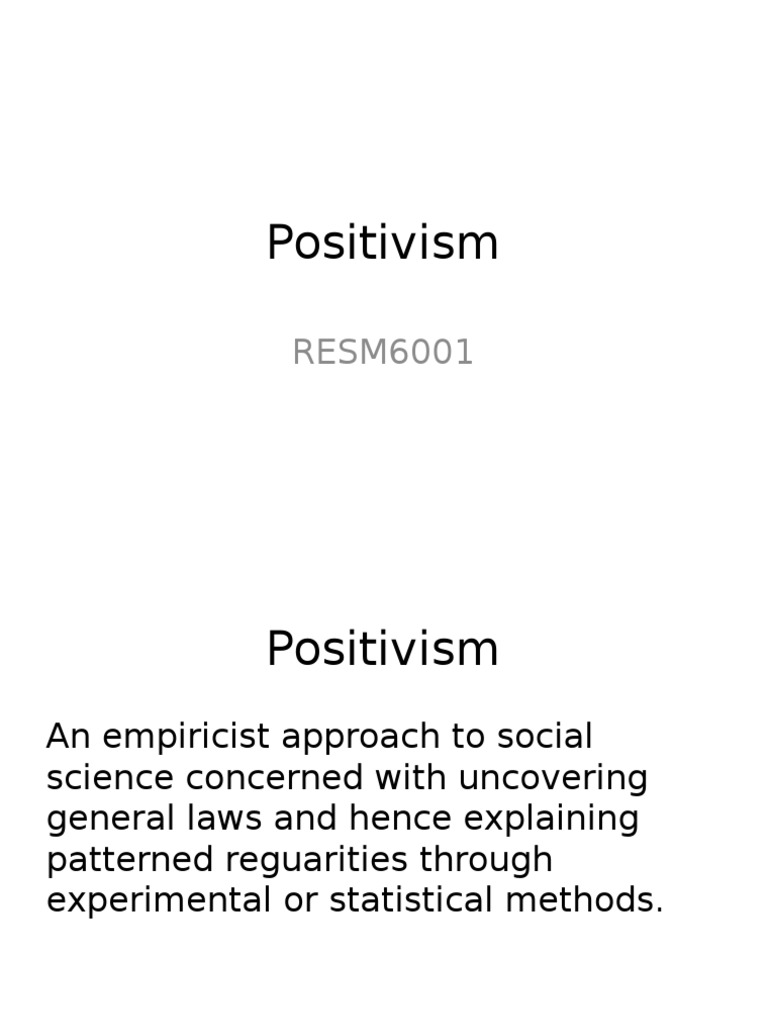 Positivism | PDF | Émile Durkheim | Suicide