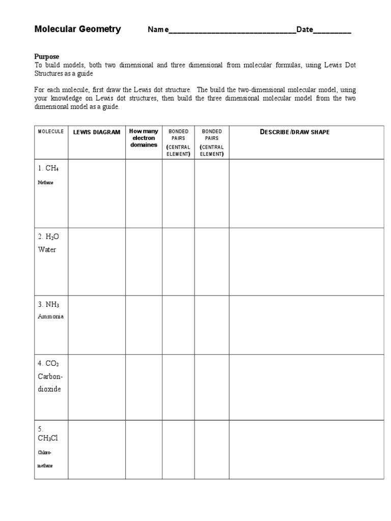 Molecular Shapes | PDF