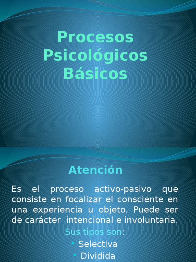 Procesos Psicológicos Básicos.pptx | Motivación | Autosuperación