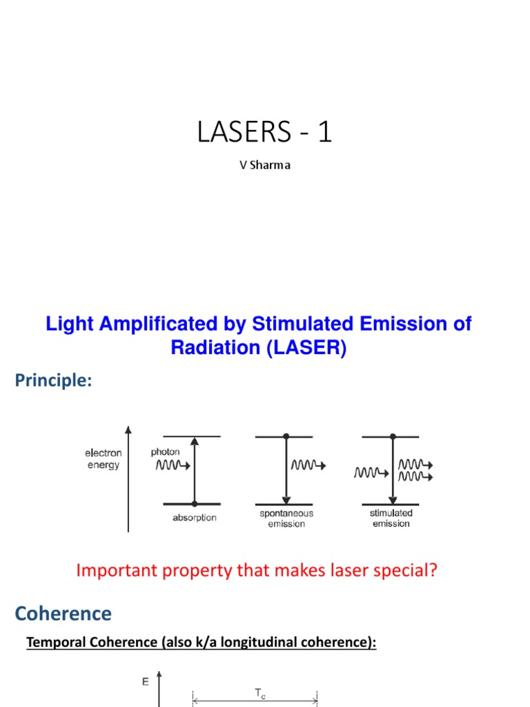 LASERS-1 | Coherence (Physics) | Laser