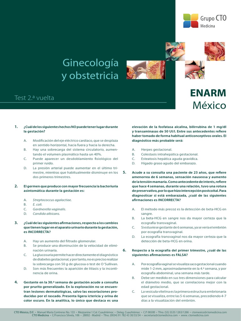 Ginecología obstetricia ENARM México | PDF | Cáncer de mama | El embarazo