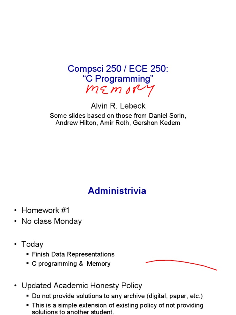 Computer Science Computer Architecture Pdf C Programming Language