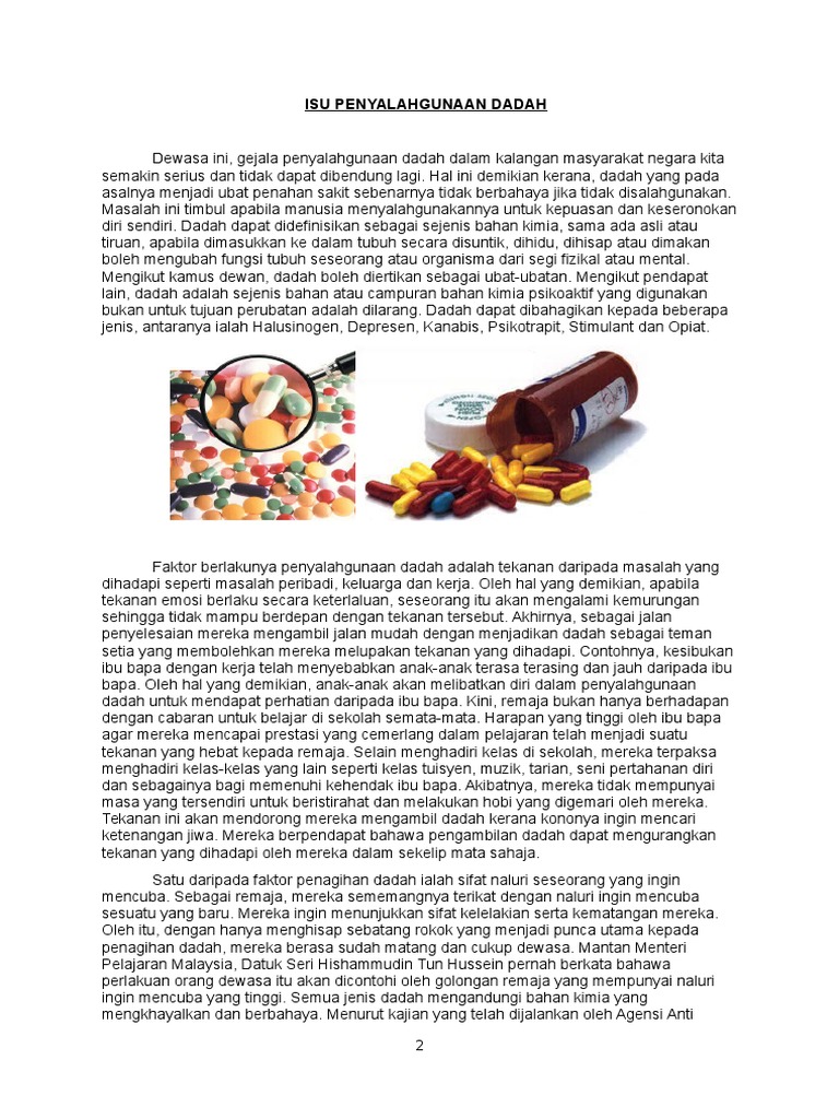 Penyalahgunaan Dadah | PDF