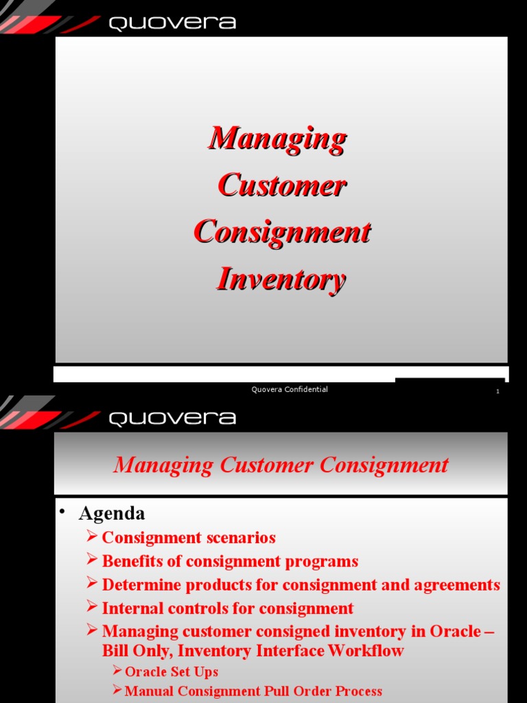 Consignment Order Process | PDF | Inventory | Invoice