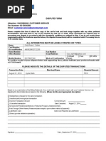 UnionBank Cardholder Dispute Form | PDF | Credit Card | Receipt