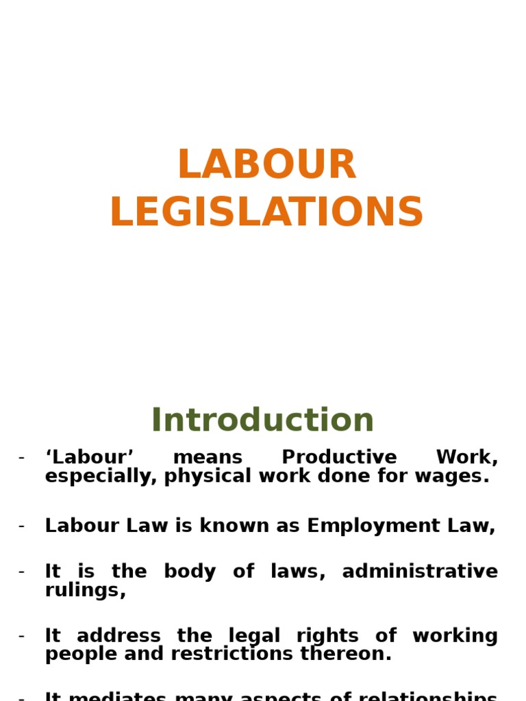 Labour Legislations