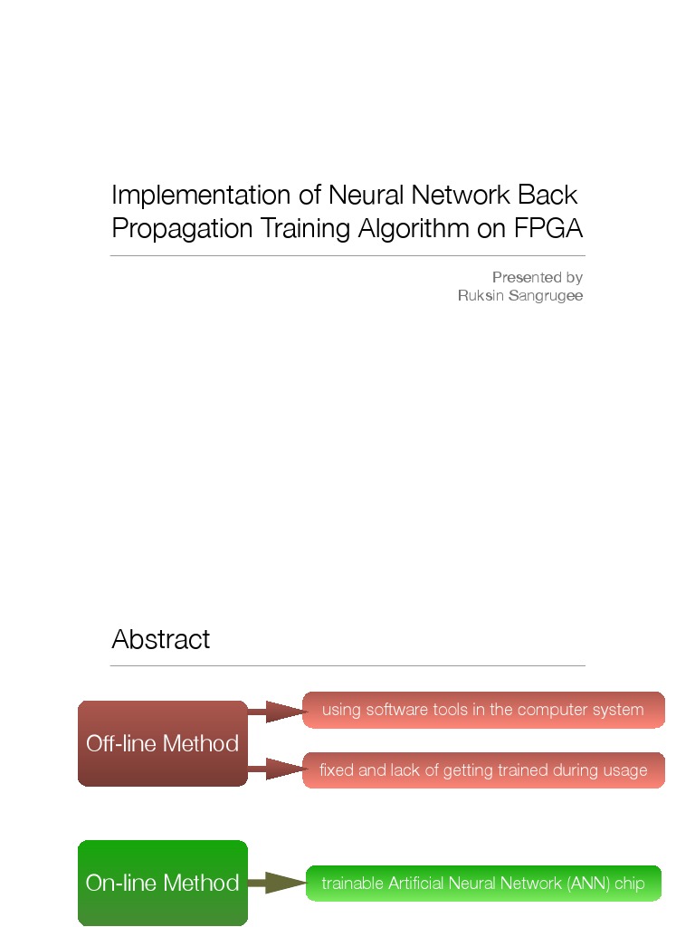 Implementation of Neural Network Back Propagation Training Algorithm On FPGA | PDF | Artificial ...