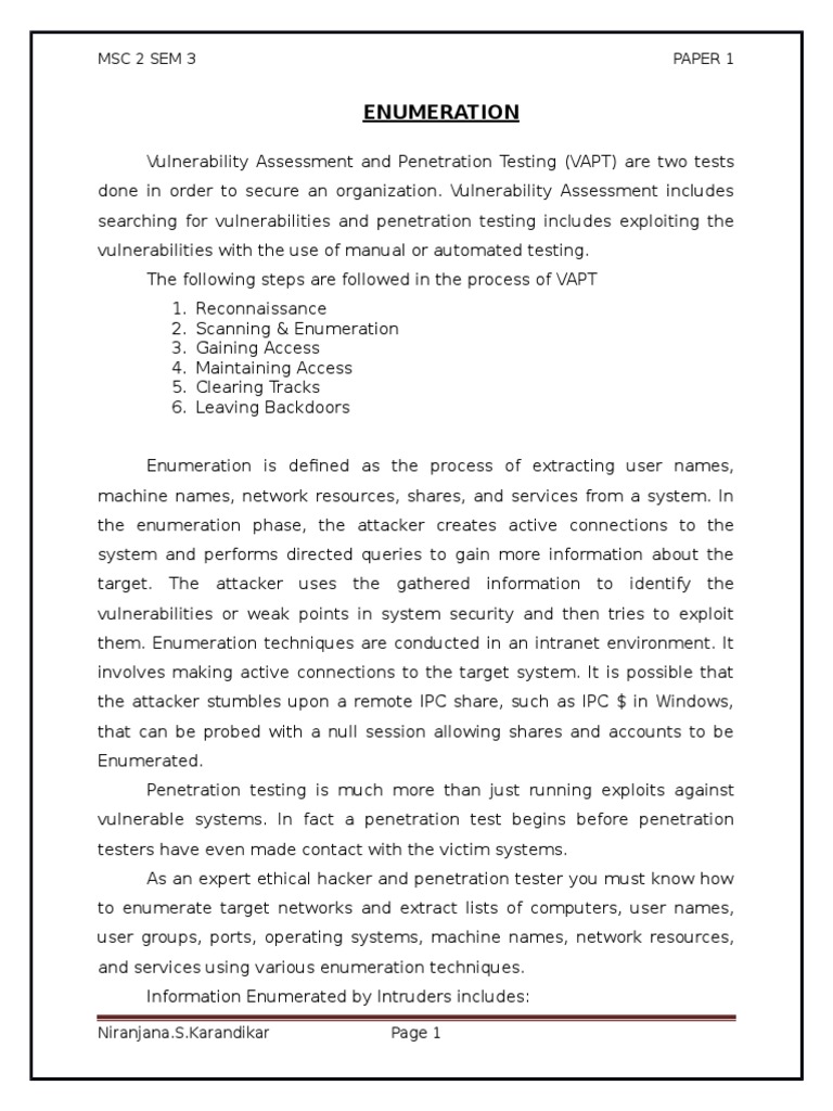 Enumeration | PDF | File Transfer Protocol | Domain Name System