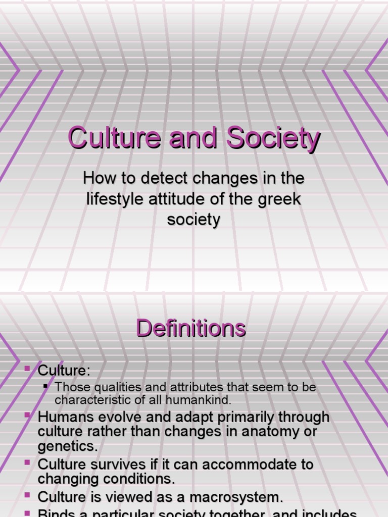 Culture and Society | Human | System