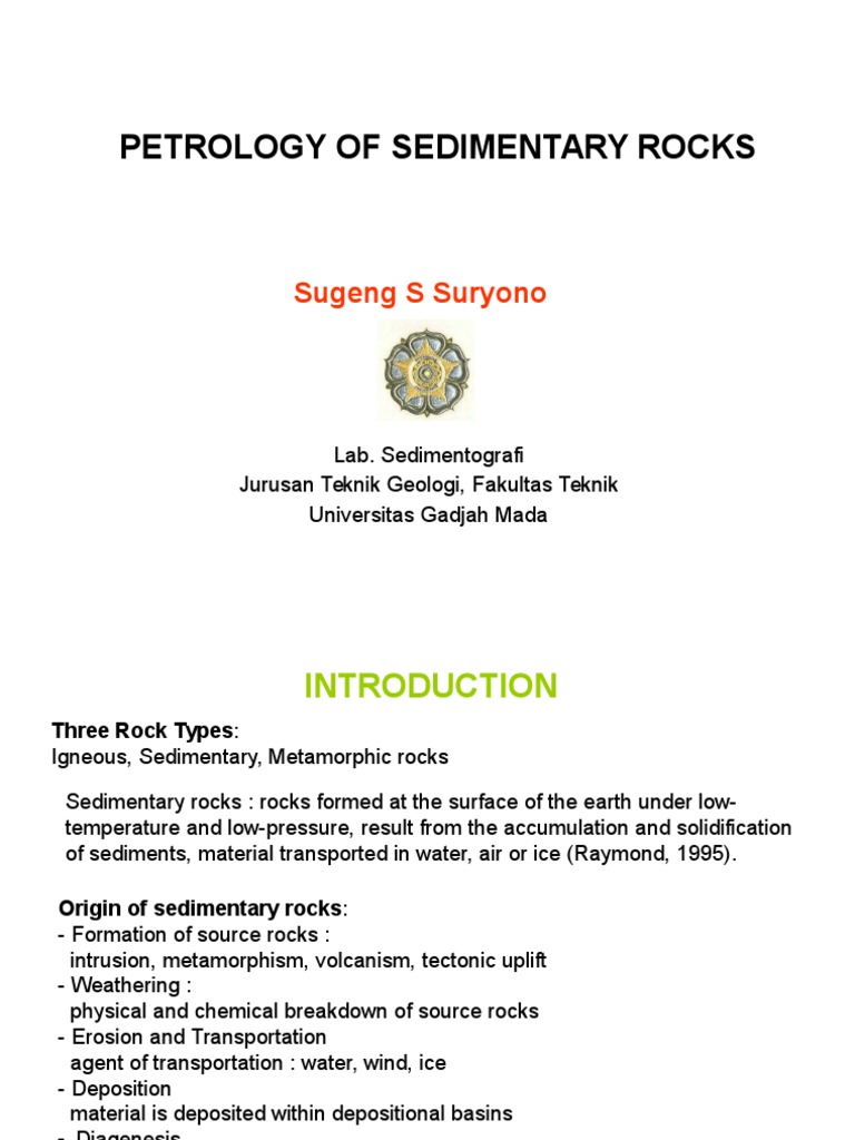 Petro Sedrocks | PDF | Sedimentary Rock | Clastic Rock