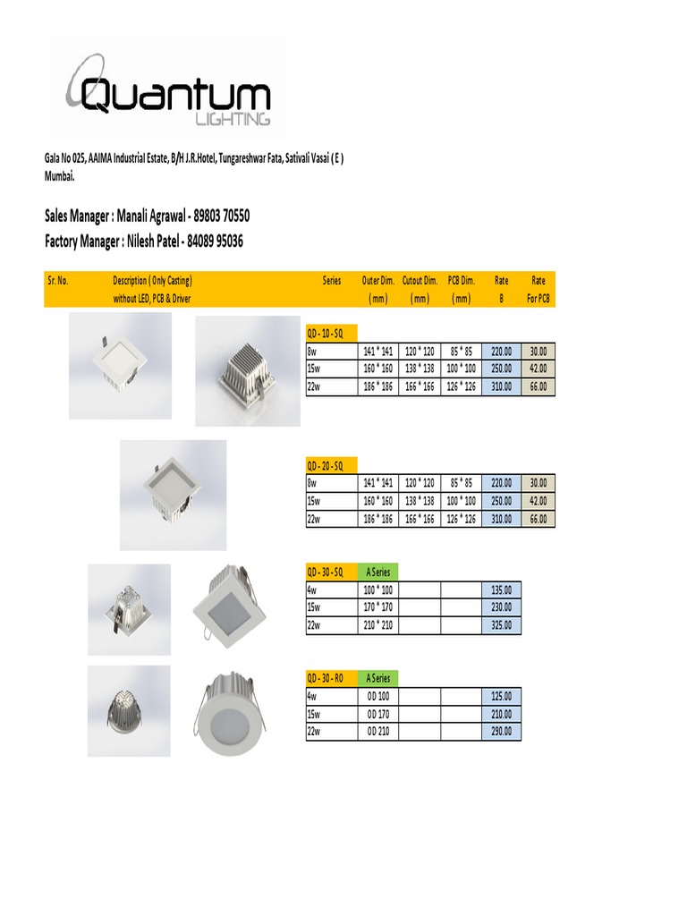 Quantum Price List | PDF | Government Finances | Economic Policy
