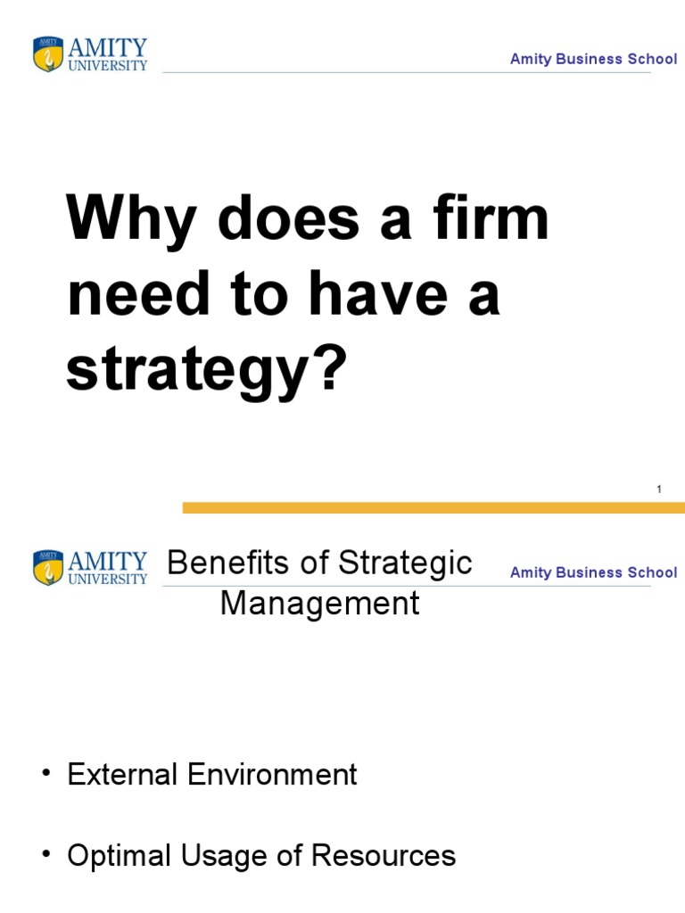 Strategic Management - Session Slides - 1 | PDF | Strategic Management ...