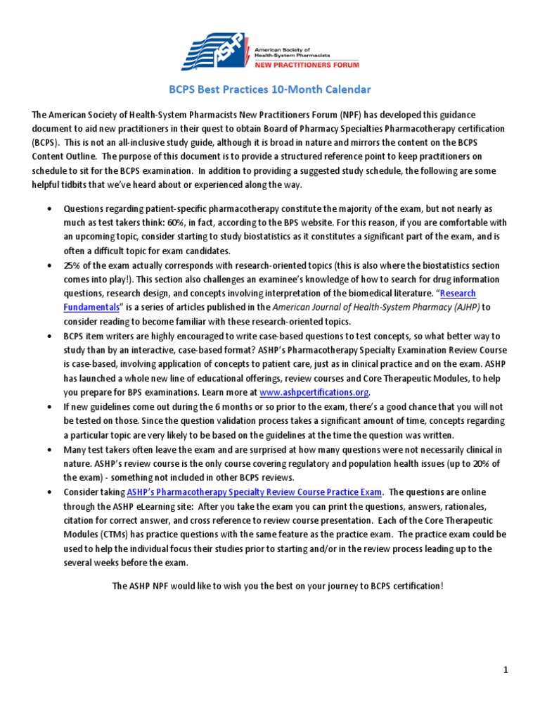 BCPS Study 10month | PDF | Test (Assessment) | Cancer