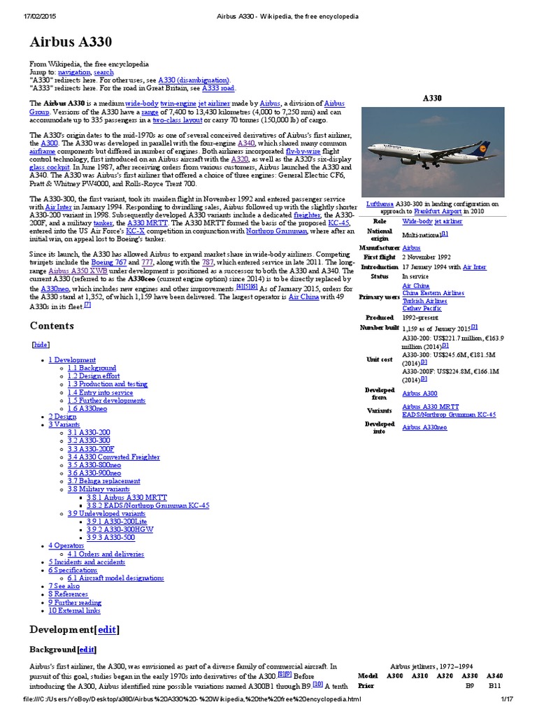 Airbus A330 | PDF | Airbus | Aeronautics