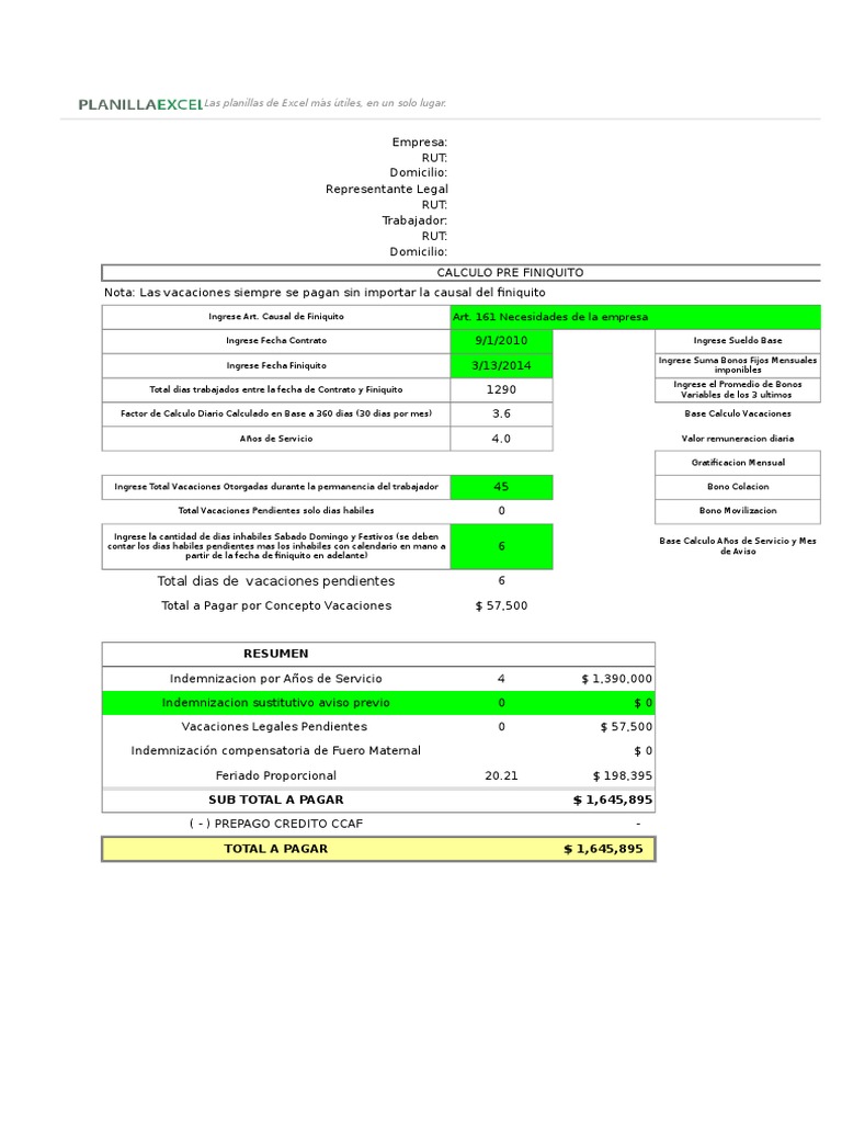 Planilla De Excel De Calculo De Finiquito Chilexlsx | Porn Sex Picture Planilla De Excel De Calculo De Finiquito Chilexlsx | Porn Sex Picture