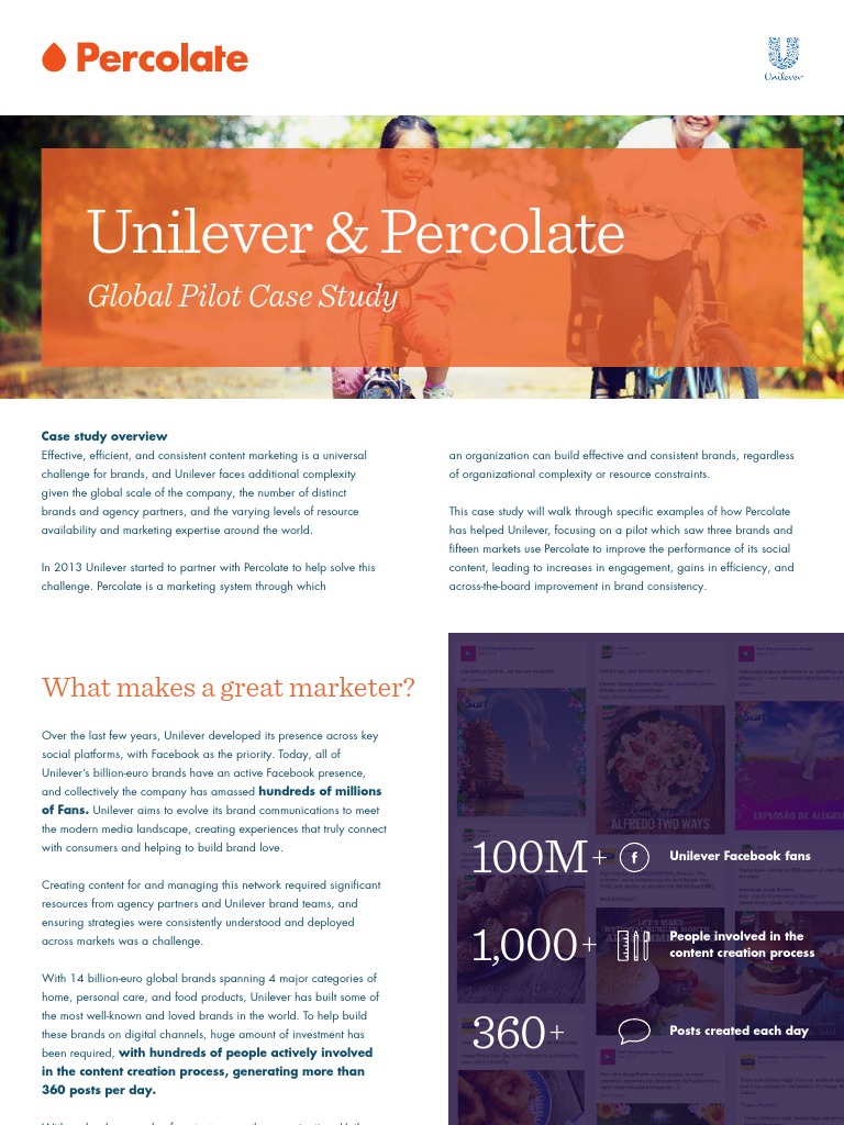 Percolate Unilever Case Study | Download Free PDF | Unilever | Brand