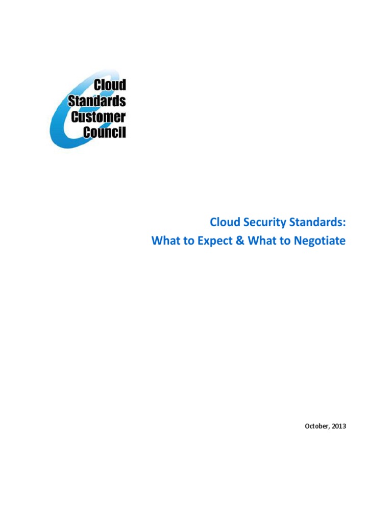 Cloud Security Standards Landscape Final | PDF | Cloud Computing ...