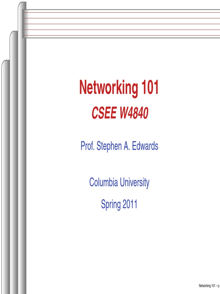 Networking 101 | PDF | Internet Protocols | Network Packet