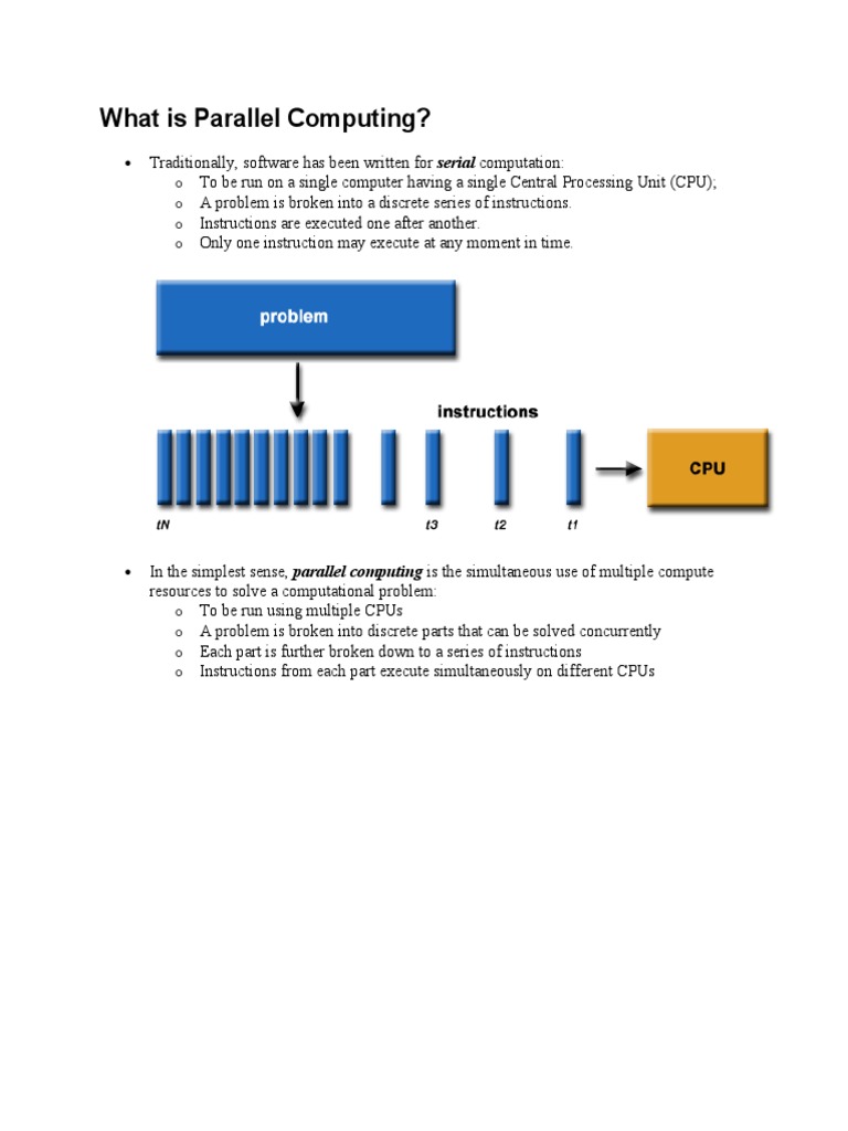 What Is Parallel Computing 1 PDF | PDF | Parallel Computing | Instruction Set