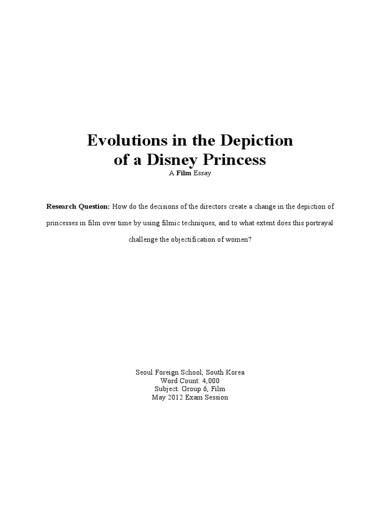 Evolution of Disney Princesses: Analyzing How Directorial Decisions ...