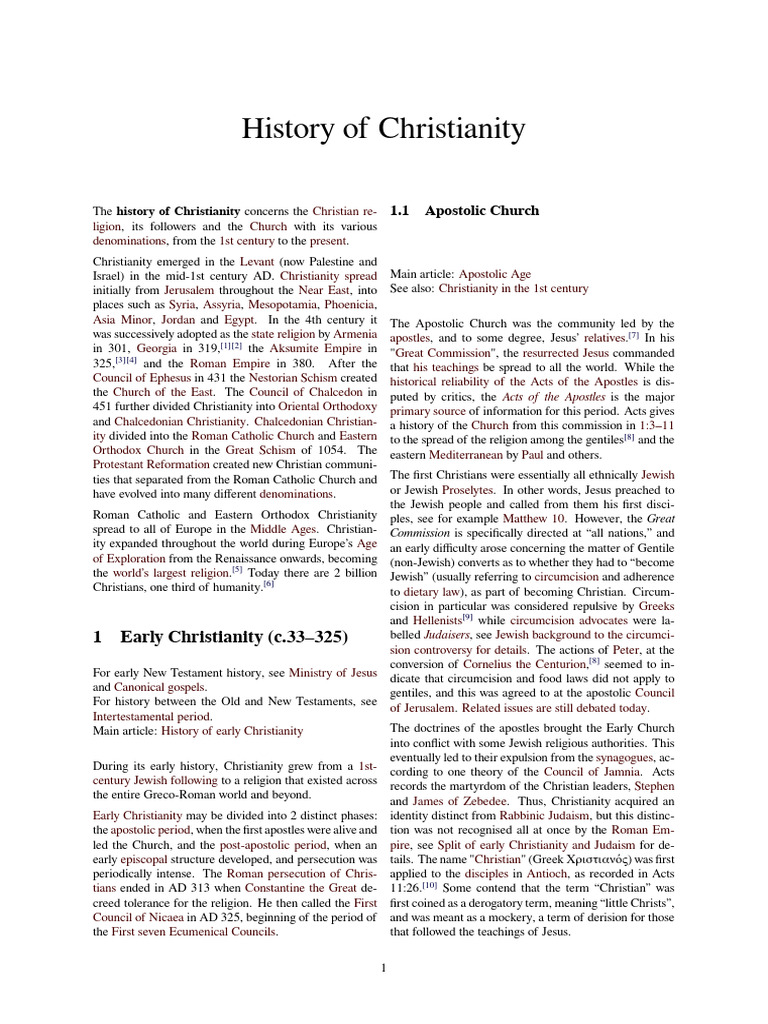 History of Christianity | PDF | Early Christianity | Arianism