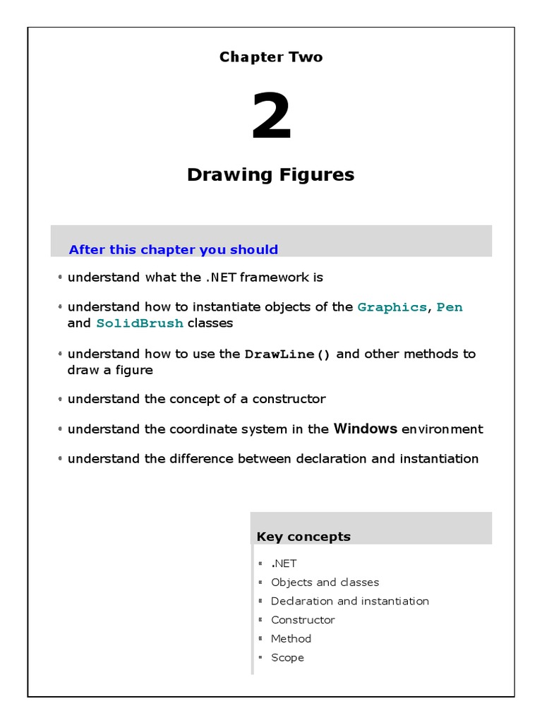 Be Sharp With C# (Chapter 2, Drawing Figures) | PDF | Method (Computer ...